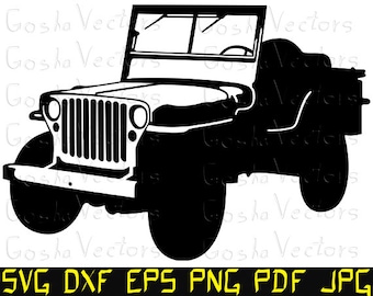 Army jeep svg | Etsy