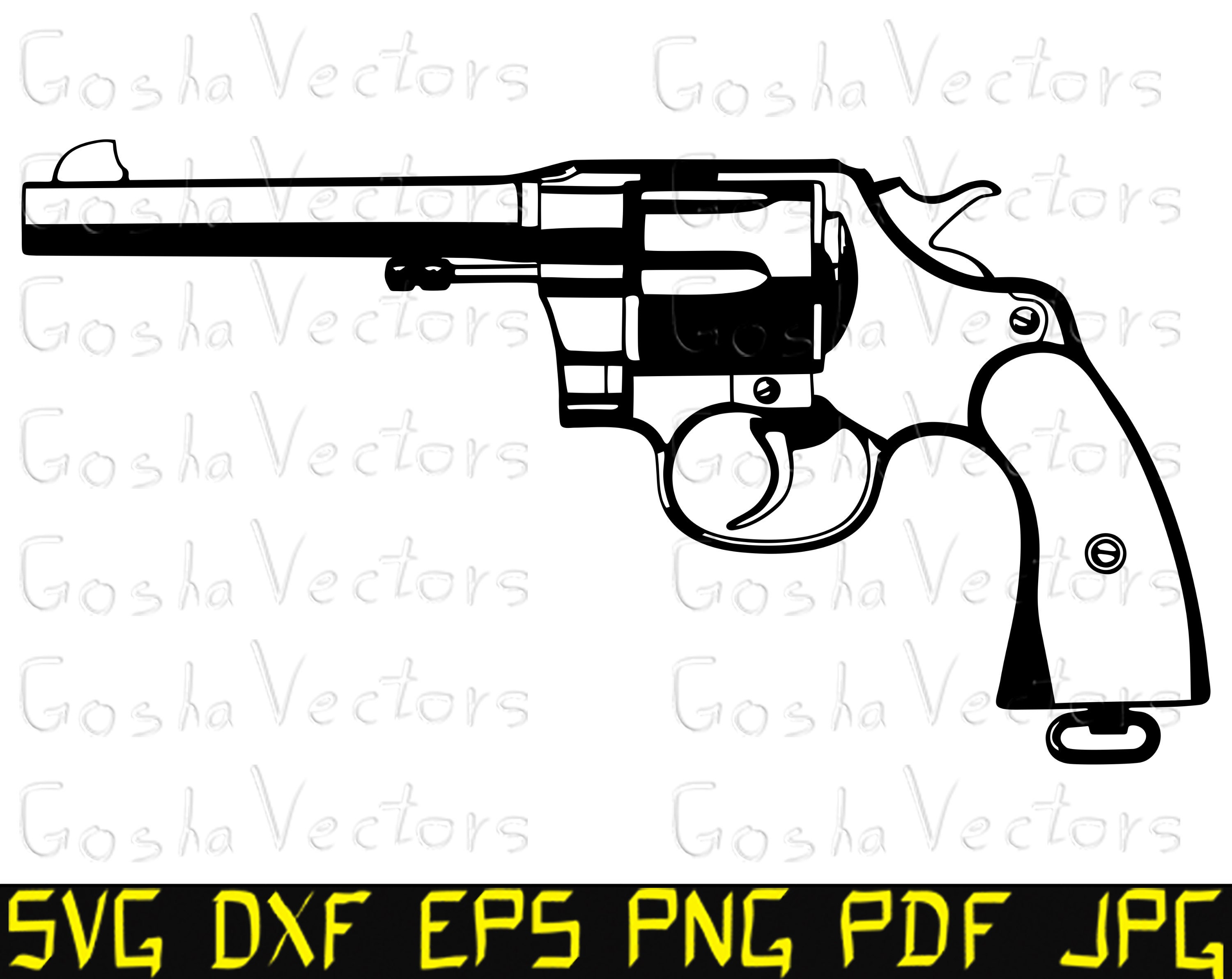 Drawing & Illustration Art & Collectibles Guns Vector Old Gun Svg ...