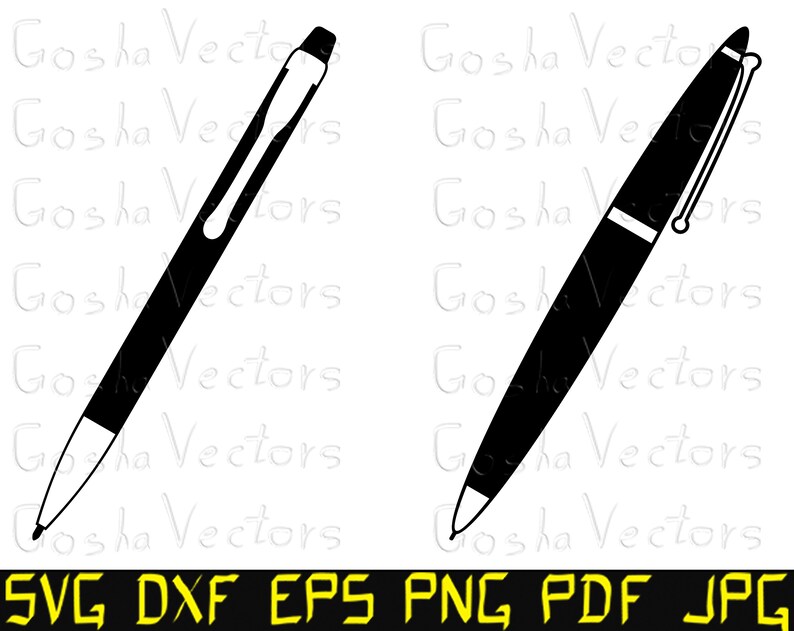 Pen Svg. Pen Clipart. Pen Vector. Pen Template. Pen Cut File. | Etsy