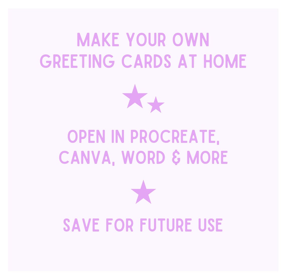 Greeting Card Template (pdf/word) 4x6 and 5x7 Inches - Cut & Fold ...