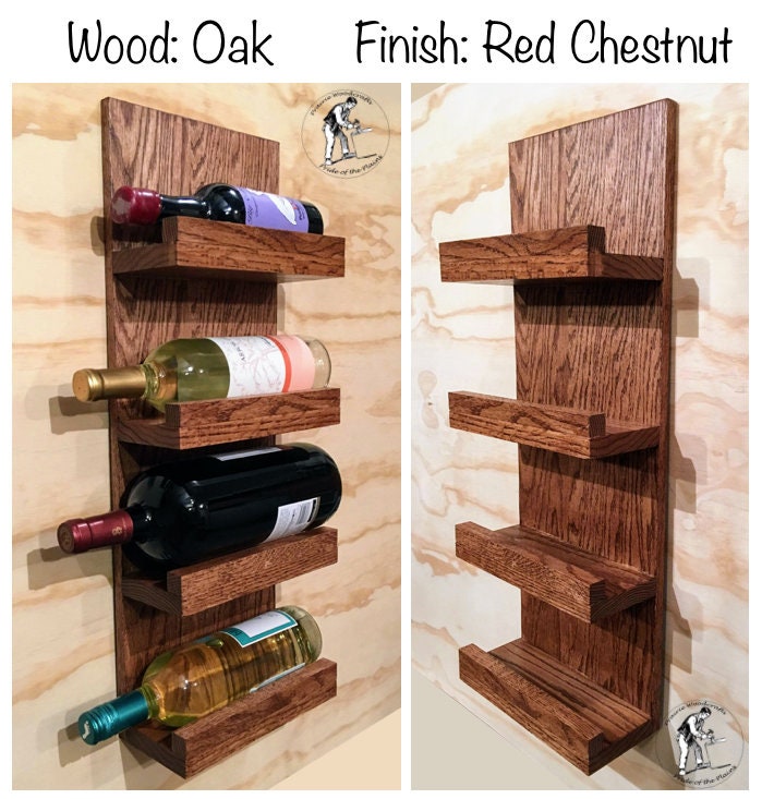 Wine Rack Wall Mounted L Style | Etsy