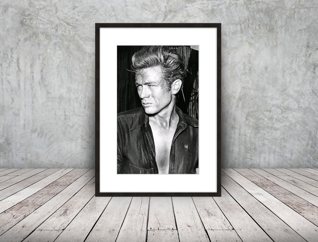 James Dean, High Quality Picture With Frame & Passepartout, Framed ...