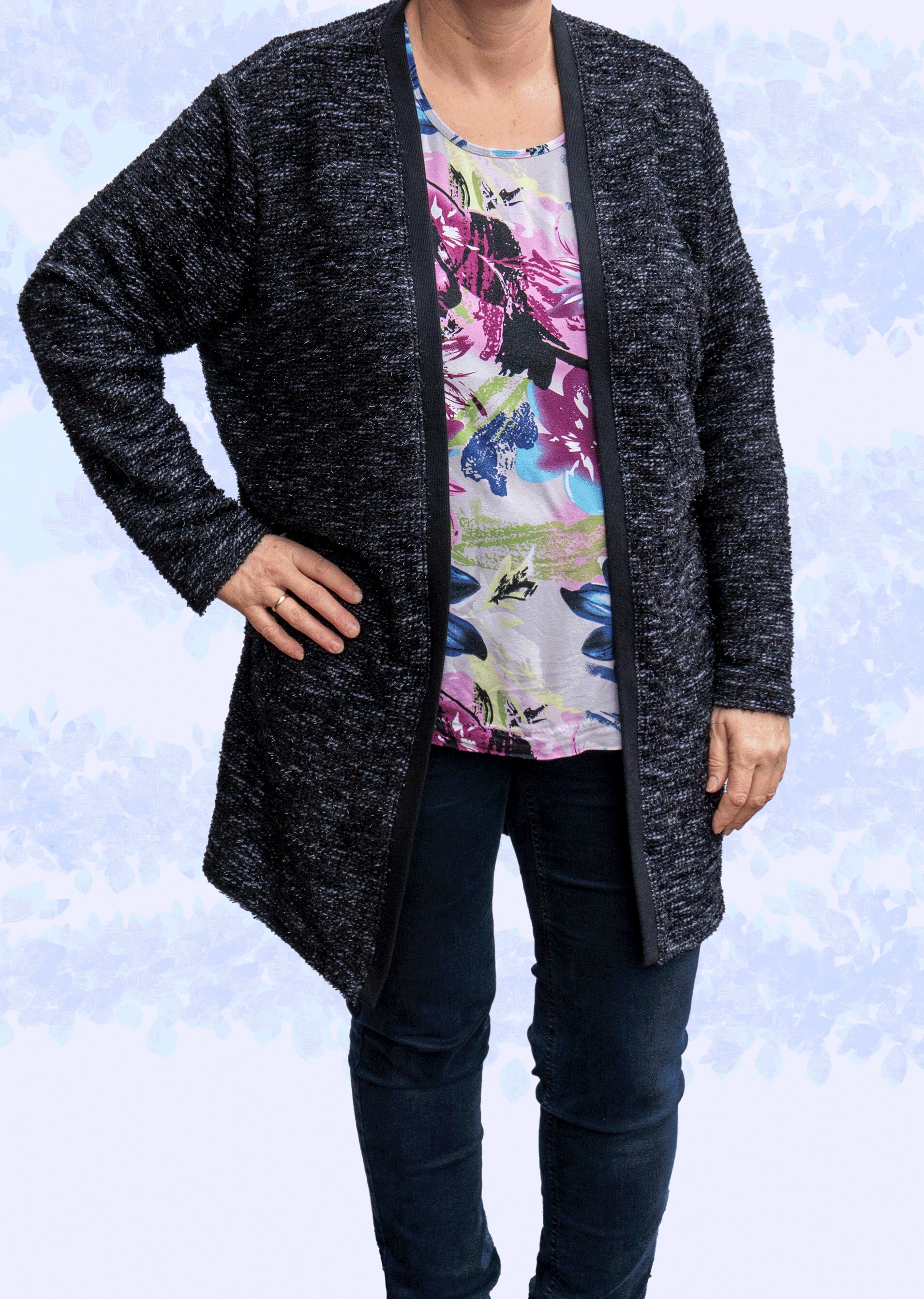 PDF Sewing Pattern Cardigan Anna Basic Sweatshirt With Pockets Ebook ...