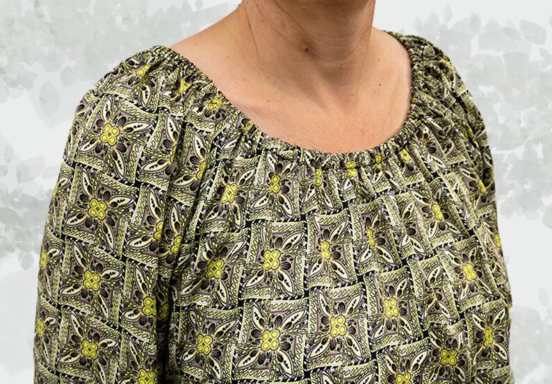 PDF Sewing Pattern Carmen Blouse Off-shoulder Ida With Gathered ...