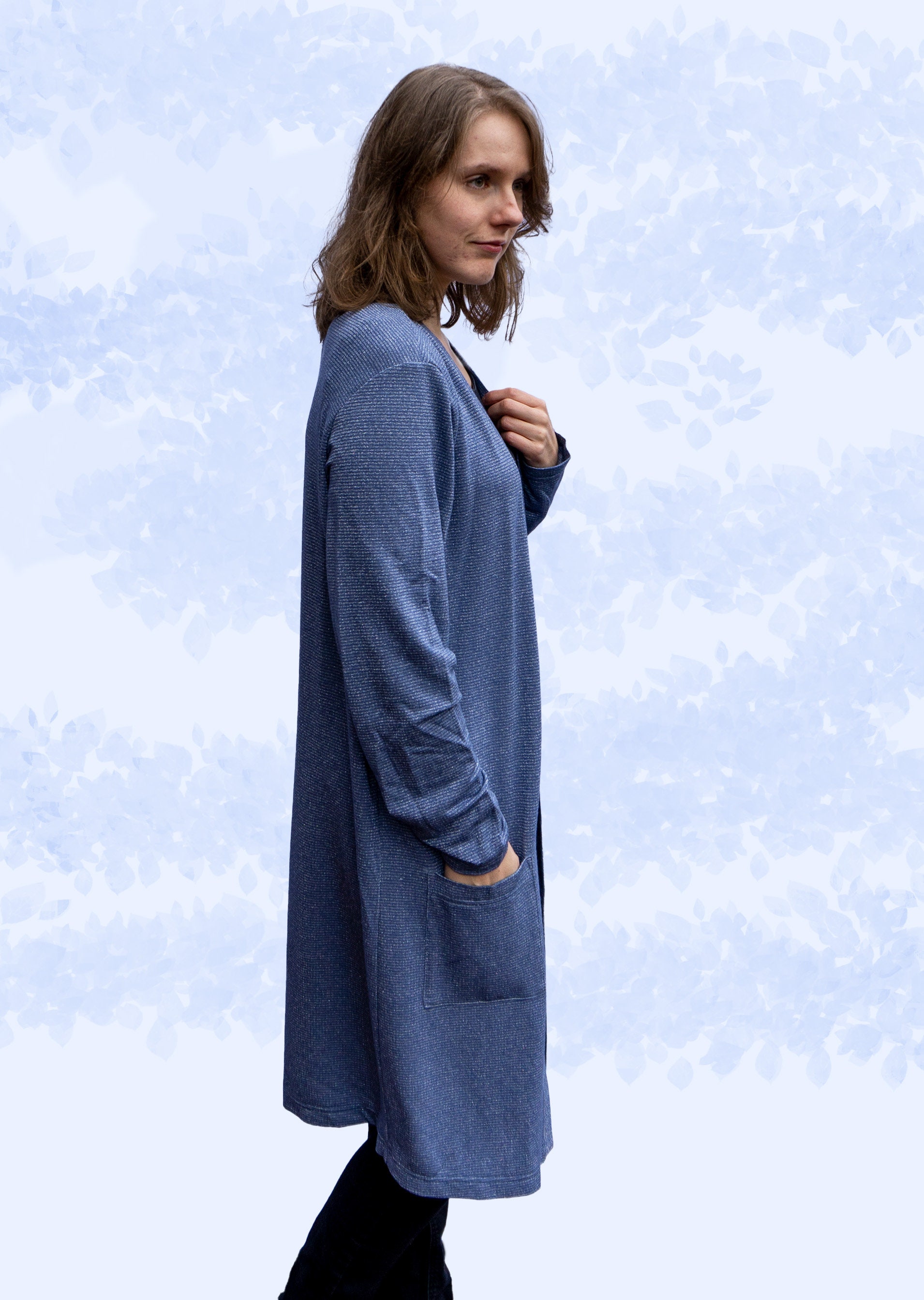 PDF Sewing Pattern Cardigan Anna Basic Sweatshirt With Pockets Ebook ...