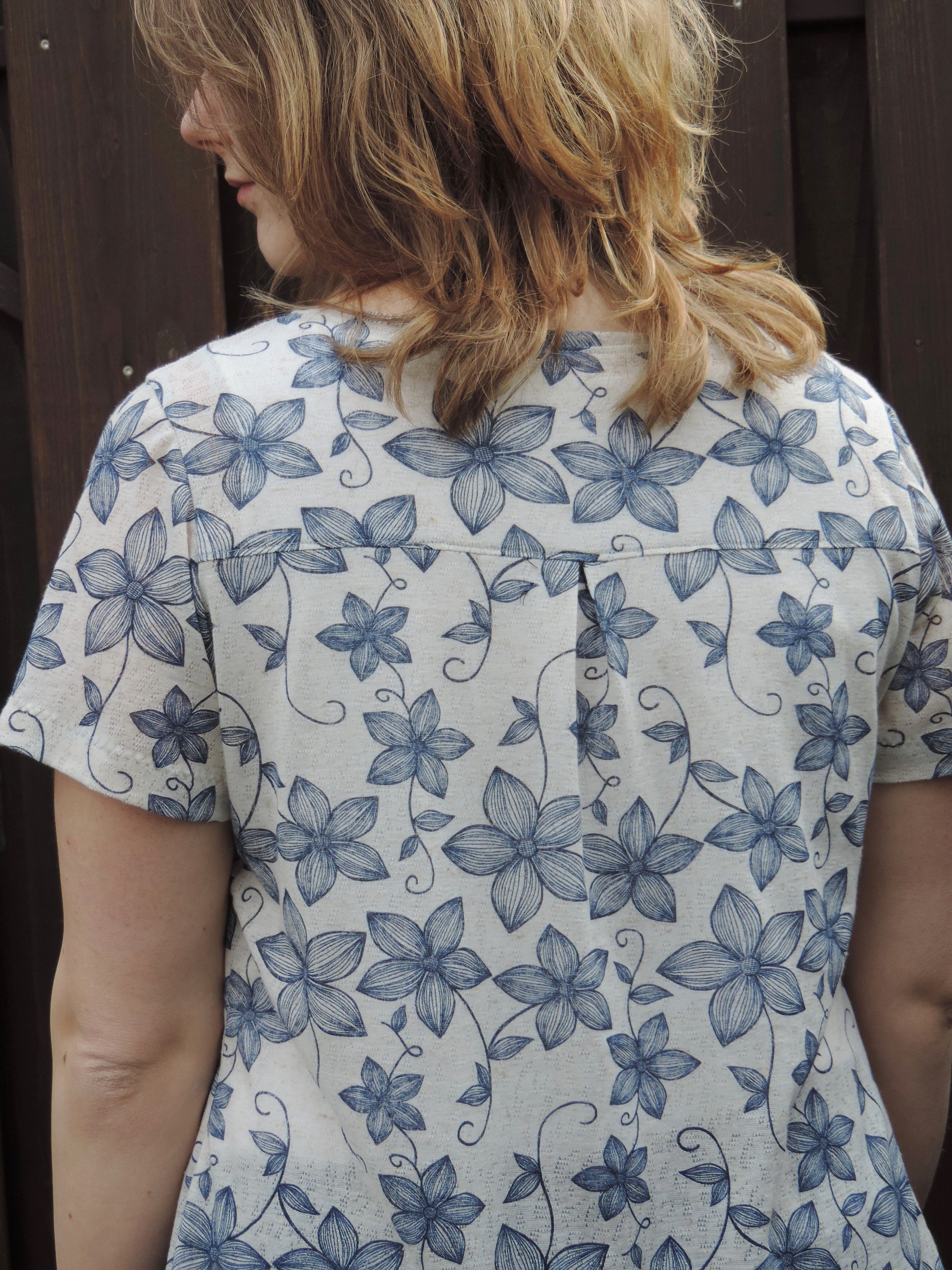 PDF Sewing Pattern Shirt Gloria EU 34-50 US 4-20 Jersey Top Pleats Yoke ...