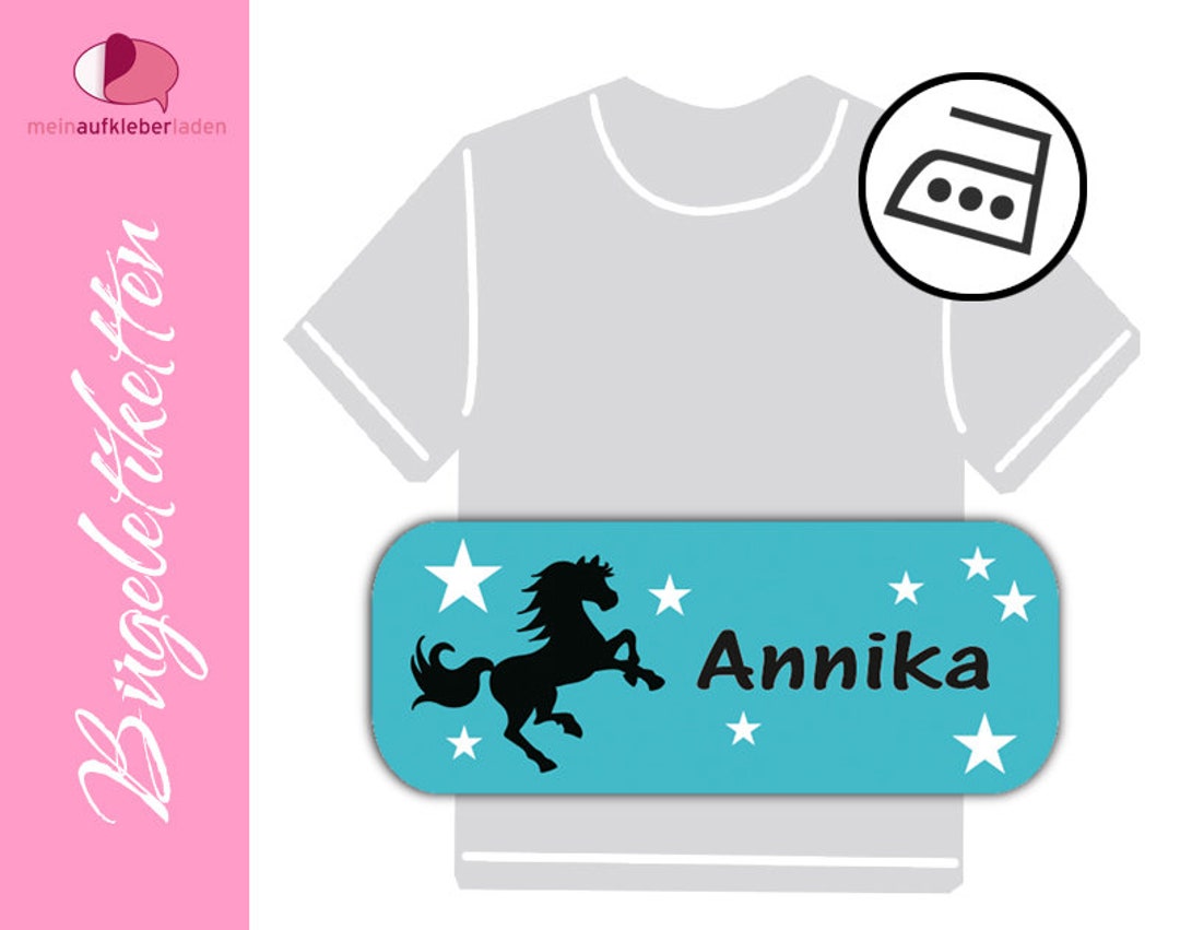 52 Ironing Labels Permanently Wild Horse Turquoise - Etsy