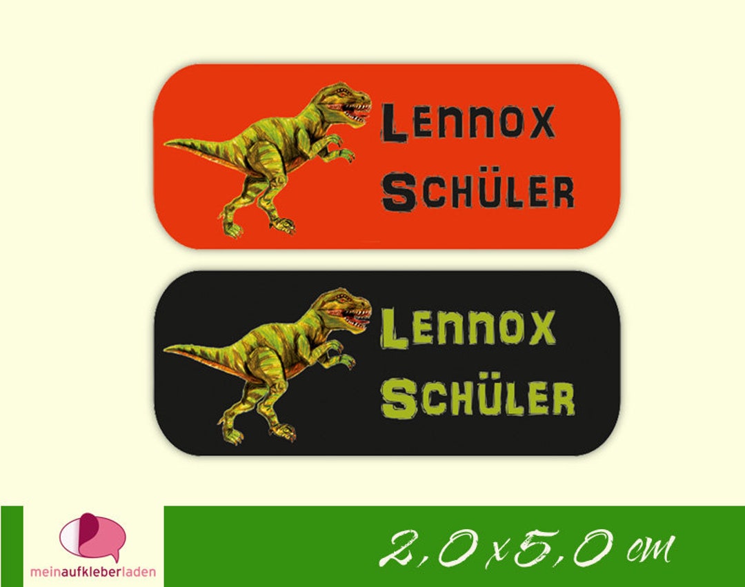 52 Name Stickers Tyrannosaurus Rex - Etsy