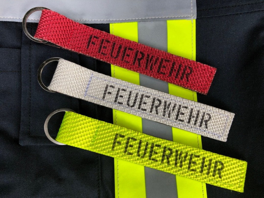 Fire Hose Keychain "fire Department" - Etsy