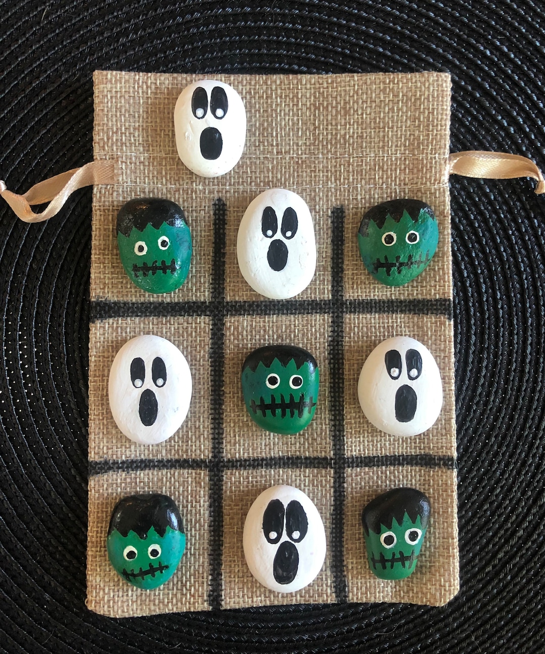 Halloween Frankenstein & Ghost Tic-tac-toe Game. - Etsy