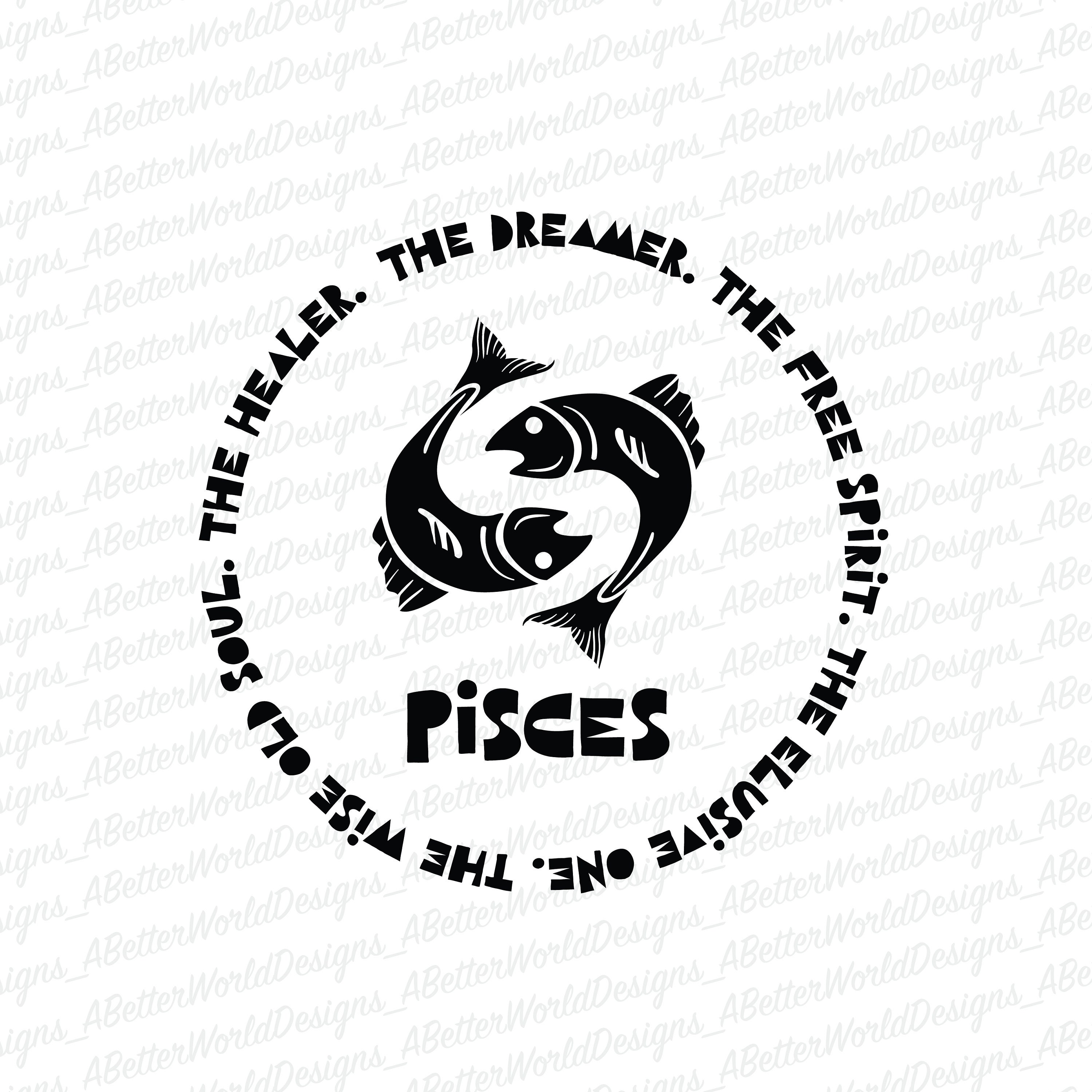 Pisces Svg Zodiac Signs SVG Zodiac Bundle Horoscope Svg - Etsy