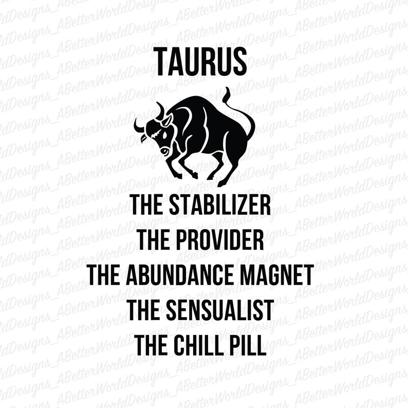 Taurus Svg, Zodiac Signs SVG, Zodiac Bundle, Horoscope Svg, Astrology ...