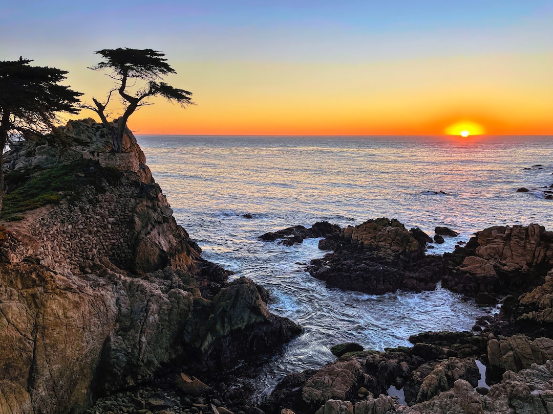 Seascape,rustic Decor,monterey Lone Cypress, Seascape,coastal ...