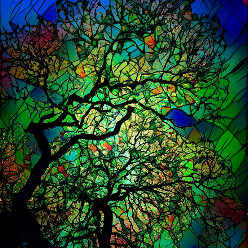 Stained Glass Tree - Etsy