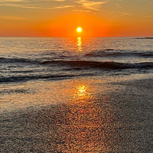 Metal Wall Art,sunset Panel,ocean Sunset,orange Wall Art,seascape ...