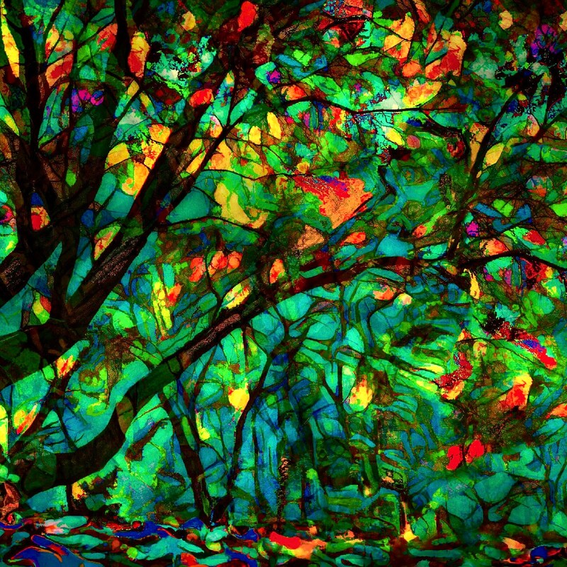 Stained Glass Tree - Etsy