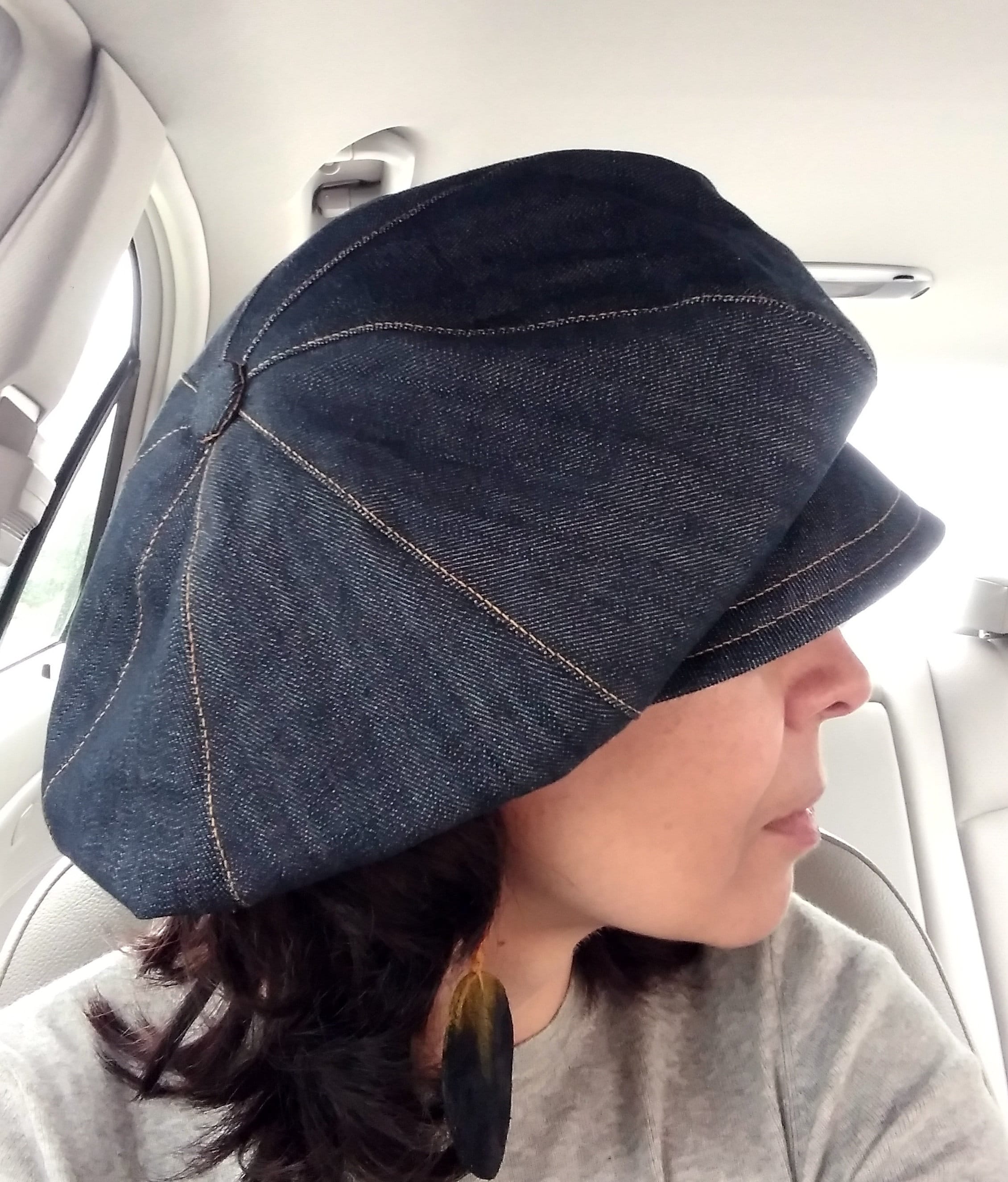 Denim Baker Boy Hat Jean Newsboy Hat Beret for Women Women - Etsy