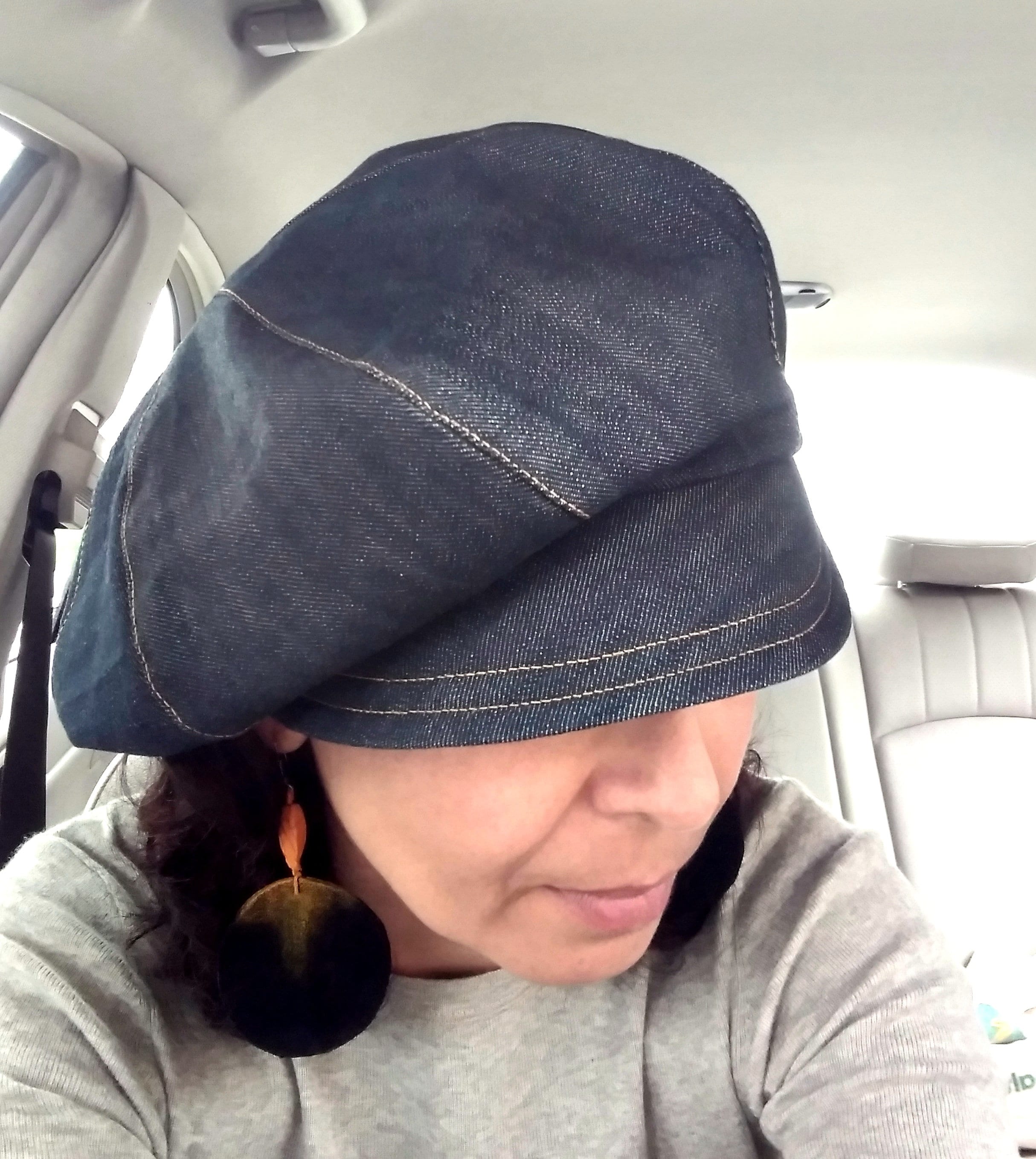 Denim Baker Boy Hat Jean Newsboy Hat Beret for Women Women - Etsy