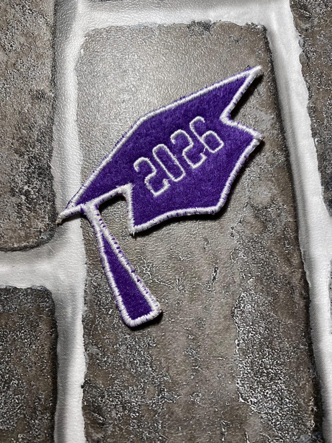 Custom Graduation Cap Grad 2025 Iron on Sew on Embroidered Felt Patch ...