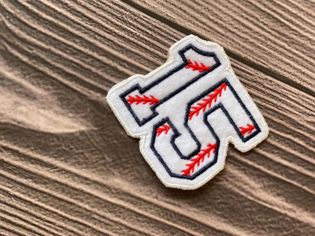 Baseball Softball Embroidered Number Stitch Patch Iron or Sew On - Etsy