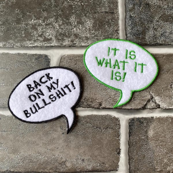 Speech Bubble Patch - Etsy