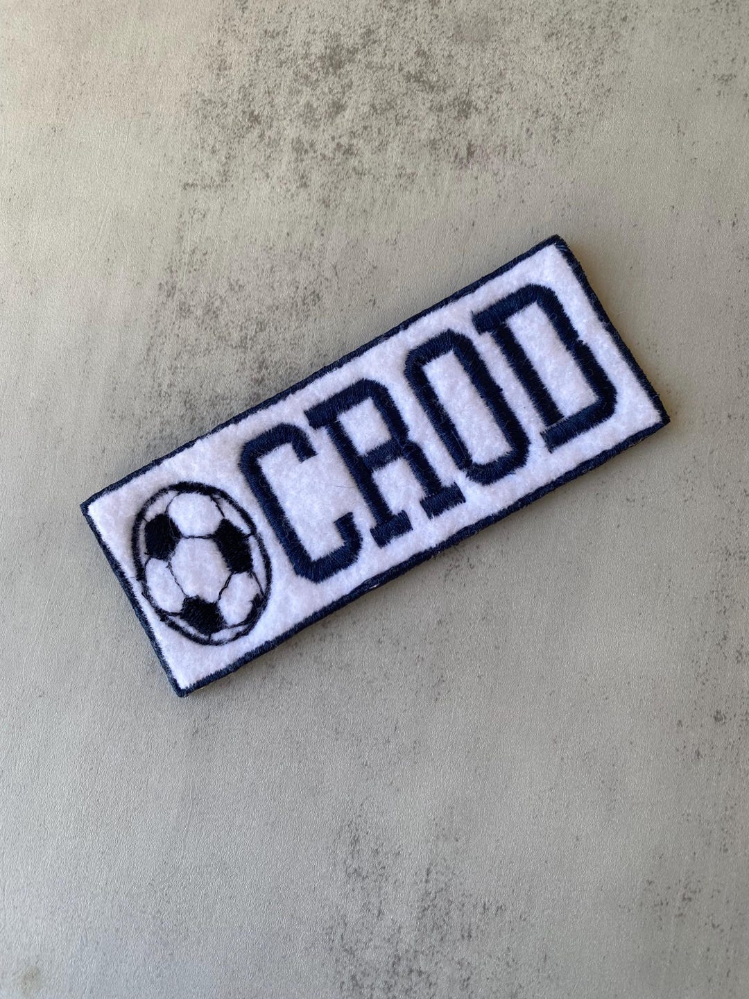 Custom Soccer Ball Varsity Patch: Embroidered Felt Applique - Etsy
