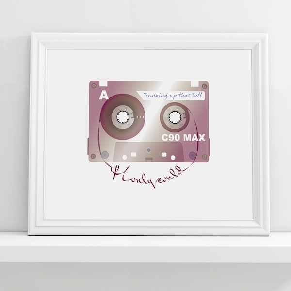 Running up That Hill Print | Kate Bush Wall Art - Etsy