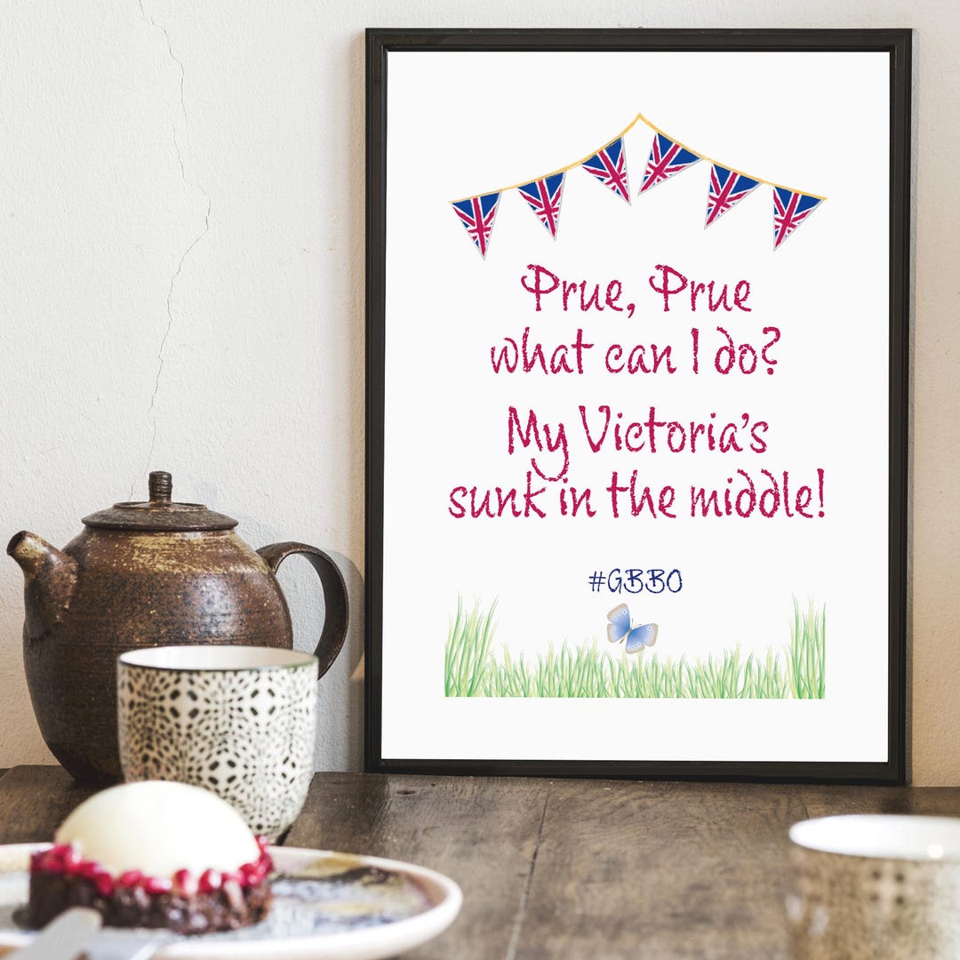 Great British Bake off Print | Prue Leith | GBBO | Baking | Star Baker ...