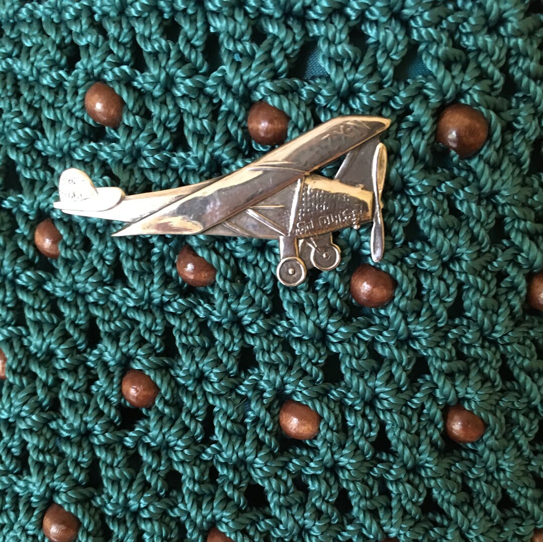 Sterling Propeller Airplane Pin - Etsy