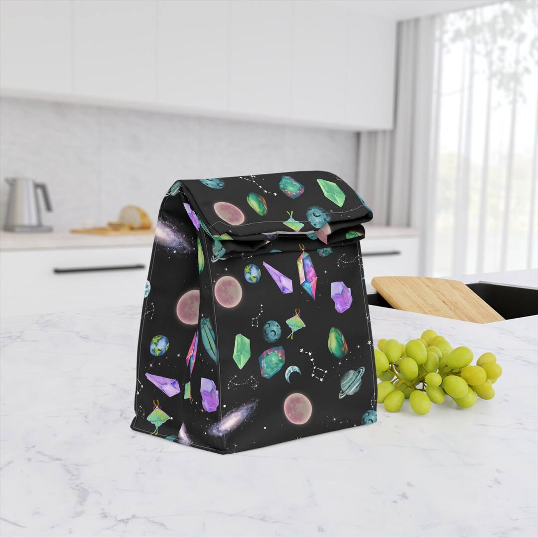 Planet Crystal Moon Lunch Bag Space Lover Lunch Bag Space Planet Moon ...