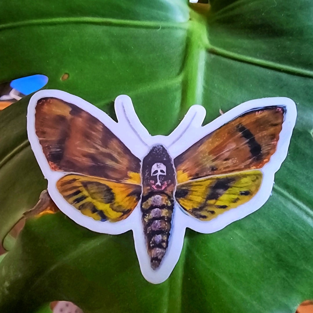 Death Head Moth Sticker | Deathhead Moth Sticker | Insect Sticker ...