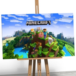 Minecraft Game Canvas Print Ready to Hang Top Quality Various Sizes ...