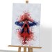 Spiderman Spider-man Paint Splatter Canvas Print Ready to - Etsy
