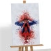 Spiderman Spider-man Paint Splatter Canvas Print Ready to - Etsy