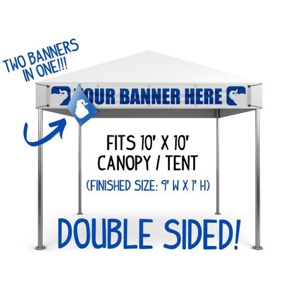 10x10 Canopy Banner - Etsy