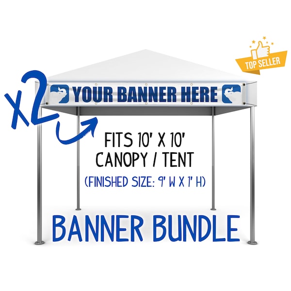 10x10 Tent Banner - Etsy