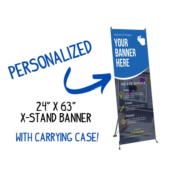 Custom Standing Banner - Etsy