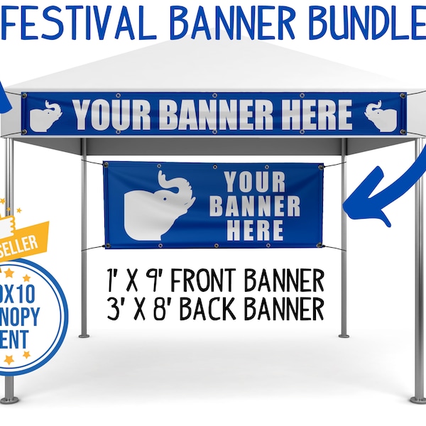 10x10 Canopy Banner - Etsy