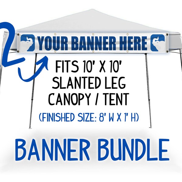 10x10 Canopy Banner - Etsy