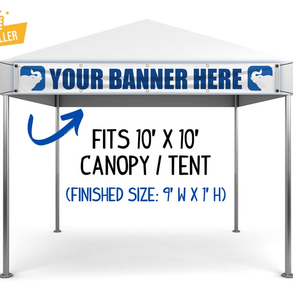 10x10 Canopy Banner - Etsy