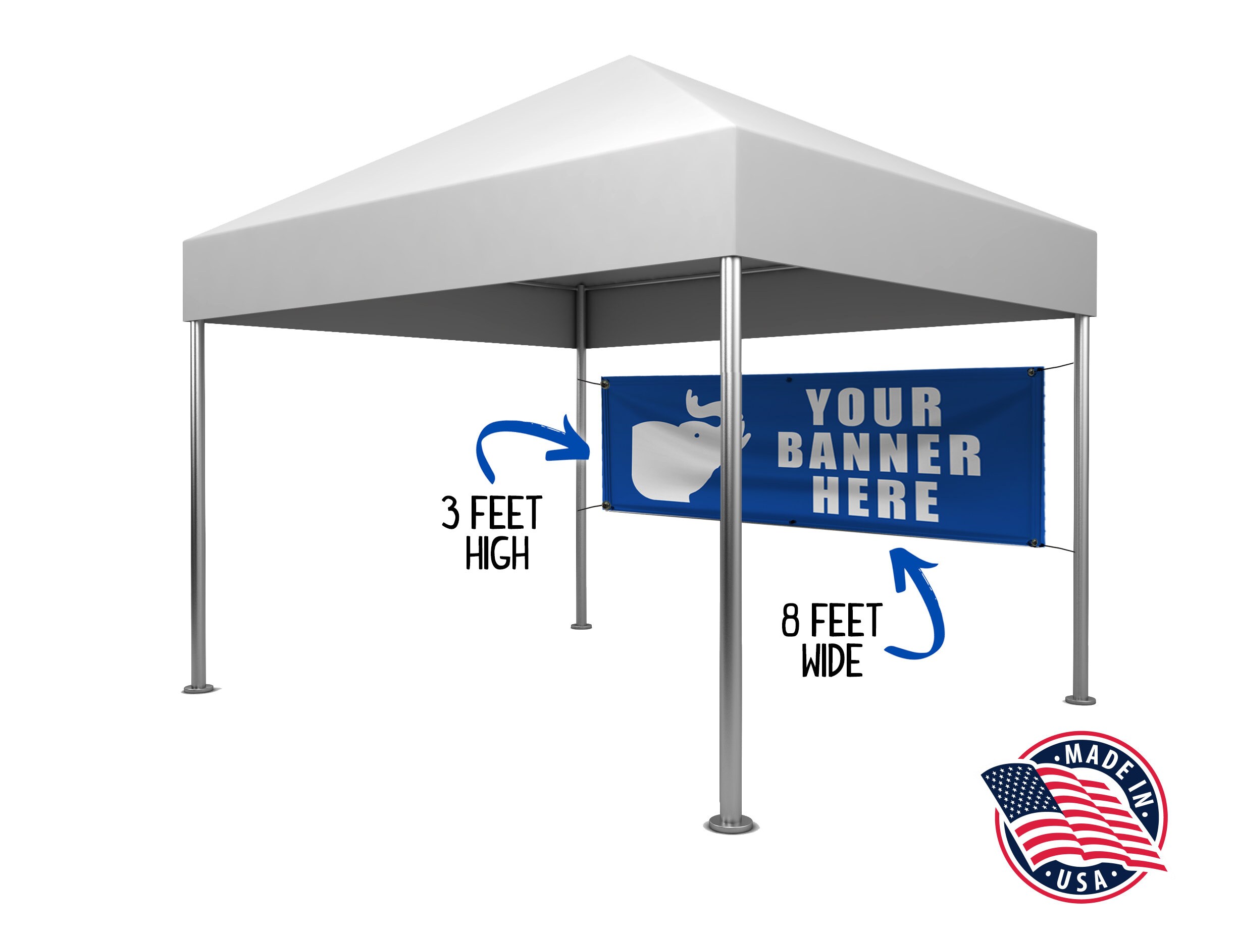 8'x 3' Large Personalized Sports Team Banner, Used for Baseball ...