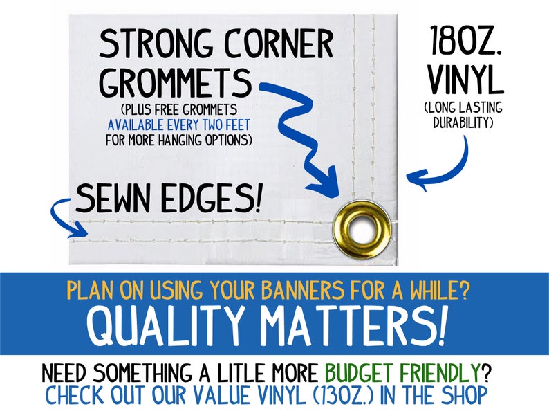 TWO Personalized Tent Banners Front 1x9 and Back 3x8 Signs - Etsy