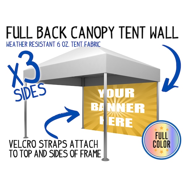 10x10 Canopy Banner - Etsy