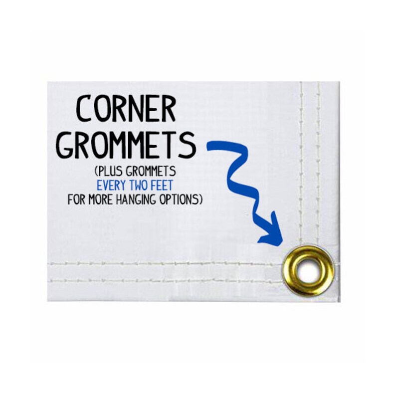 Custom Vinyl Banner With Grommets Custom Personalized Full - Etsy