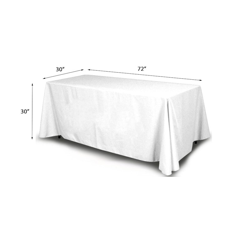 6-foot Solid Color Table Throws in Assorted Colors With - Etsy