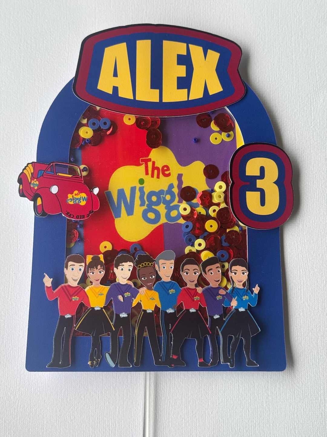 Wiggles Cake Topper | Wiggles Topper | Shaker Cake Topper | Kids Cake ...
