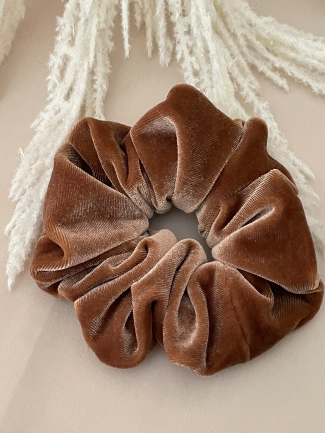 Scrunchie, Brown Scrunchie, Velvet Scrunchie, Scrunchie, Toffee ...