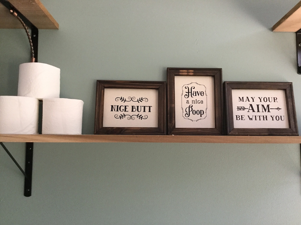 Large Farmhouse Bathroom Sign at Fred Morales blog