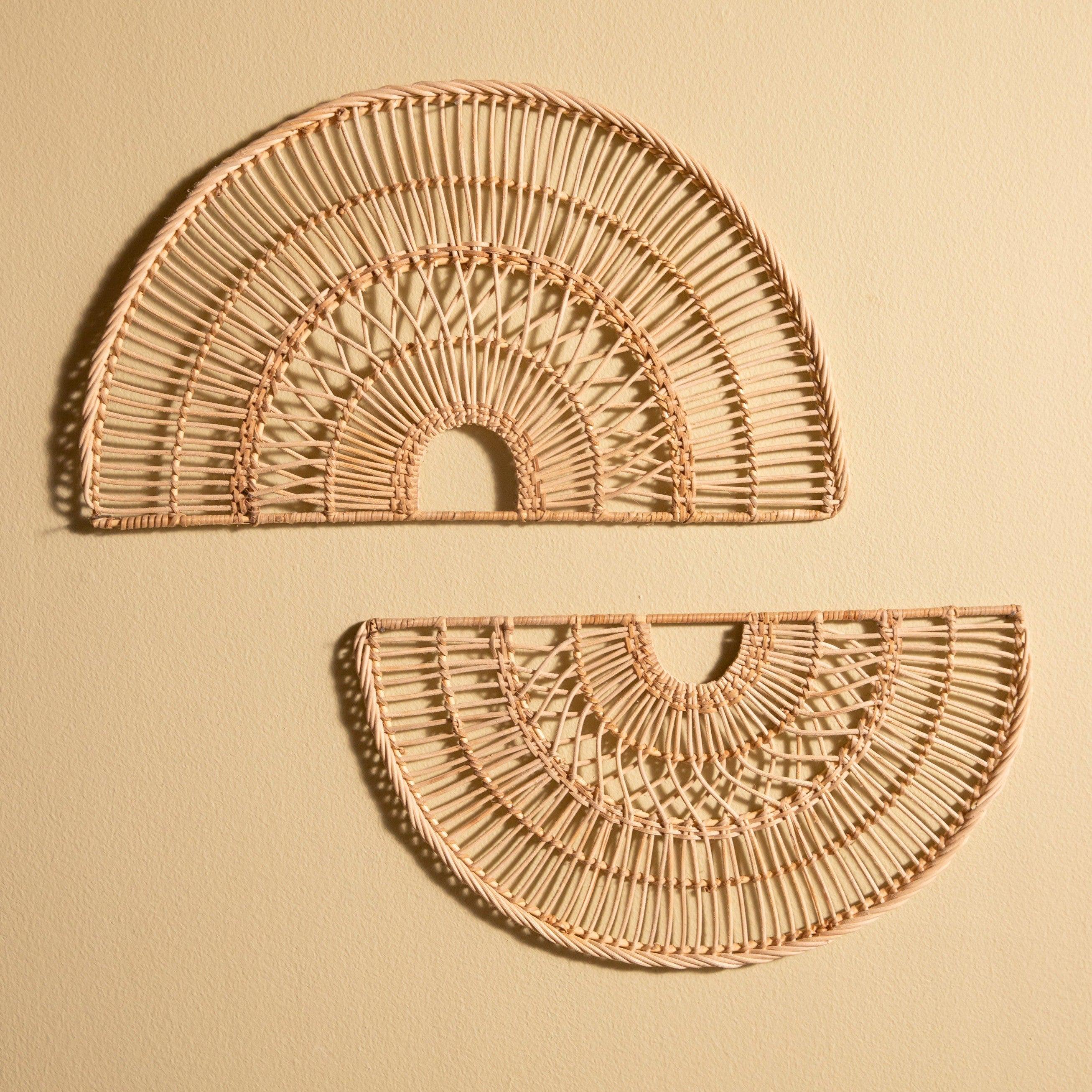Rattan Rainbow Shape Wall Hanging, Half Moon Wall Art, Nursery Wall Art ...