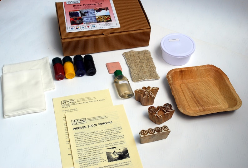 Blockprinting DIY Kit, Craft Kit, Starter DIY, Beginners to Advance ...